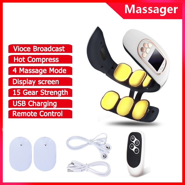 USB Recharge Neck Massager Electric Compress Pulse... – Grandado