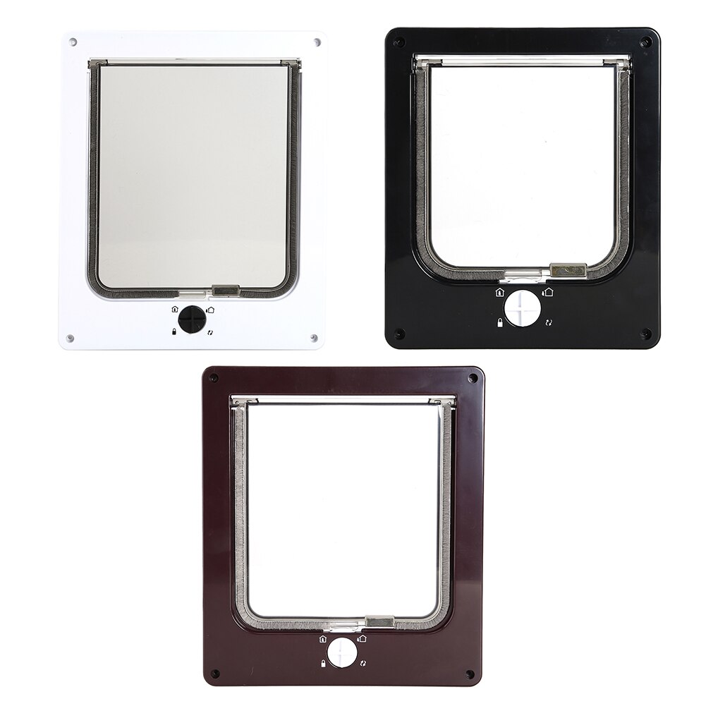 Safe Cat Flap Door with 4 Way Lock Pet Rotary Door... – Vicedeal