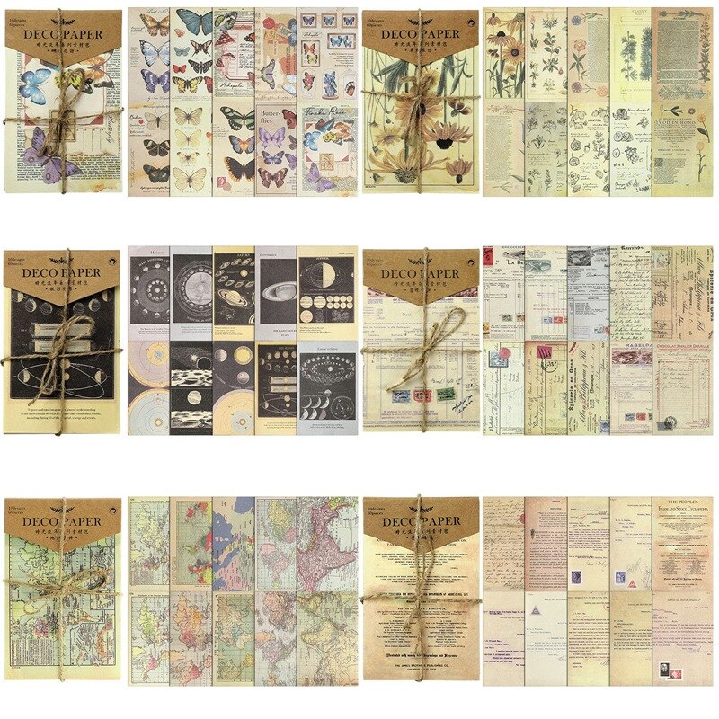 Scrapbook Paper Journaling Supplies, Vintage Scrap... – Grandado