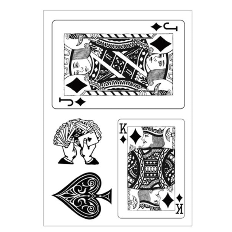 ZFPARTY Playing Cards Transparent Clear Silicone S... – Grandado