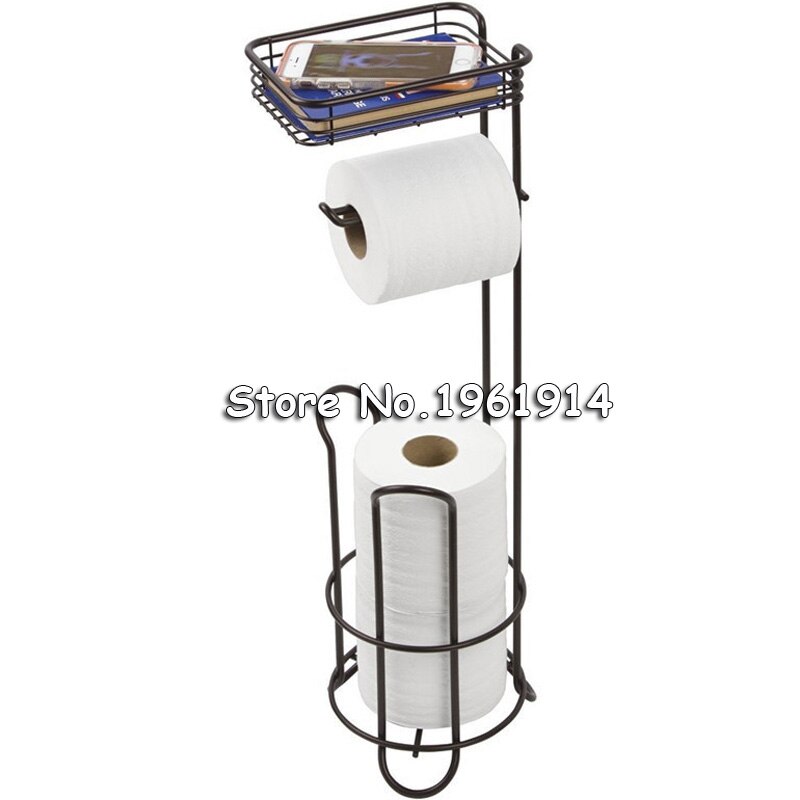 Vrijstaande Metalen Draad Wc-papier Rolhouder Stan... – Grandado