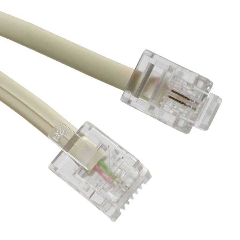 CABLE de línea telefónica listo, 6P/2C, 10 metros – Grandado