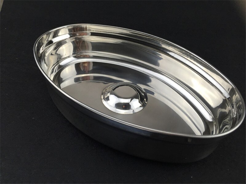 oval rustfritt stål vestlig restaurant tykk rund s... – Grandado