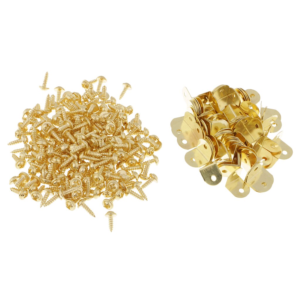 100 Pcs Mini Metal L Shape Picture Frame Braces Br... – Vicedeal