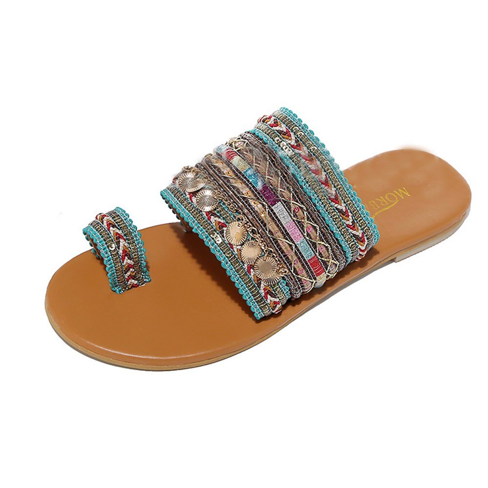 Vrouwen Flalt Wandelschoenen Zomer Platte Slippers... – Grandado