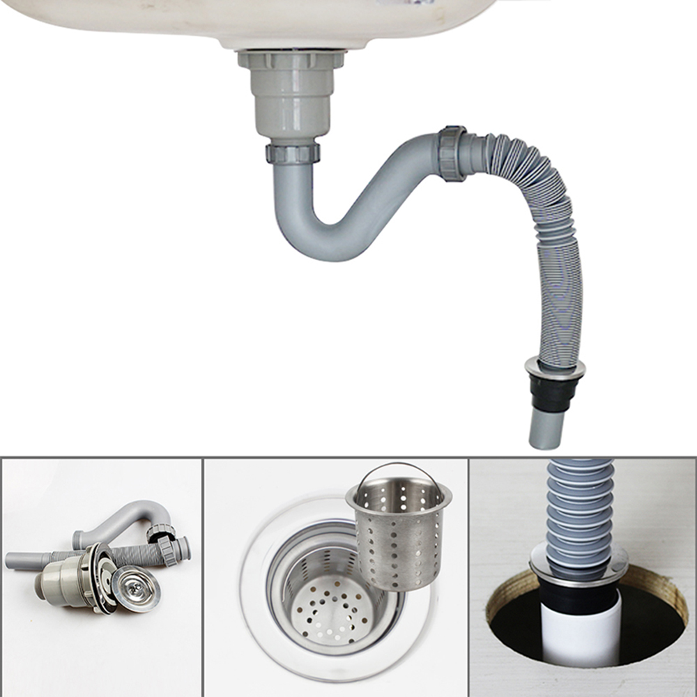 Talea 110mm Laundry basin drain waste pipe kit sho... – Vicedeal