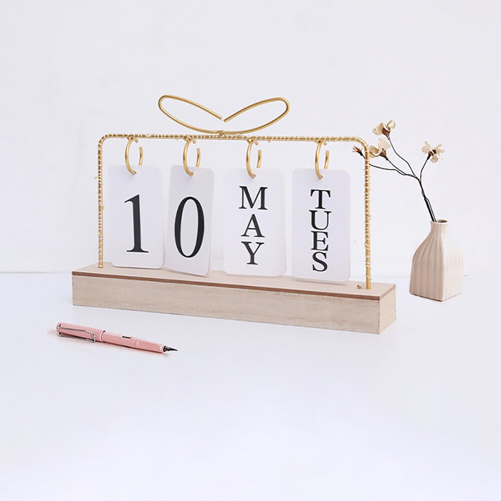 Delicate Tabletop Calendar Adorable Calendar Ornam... – Grandado