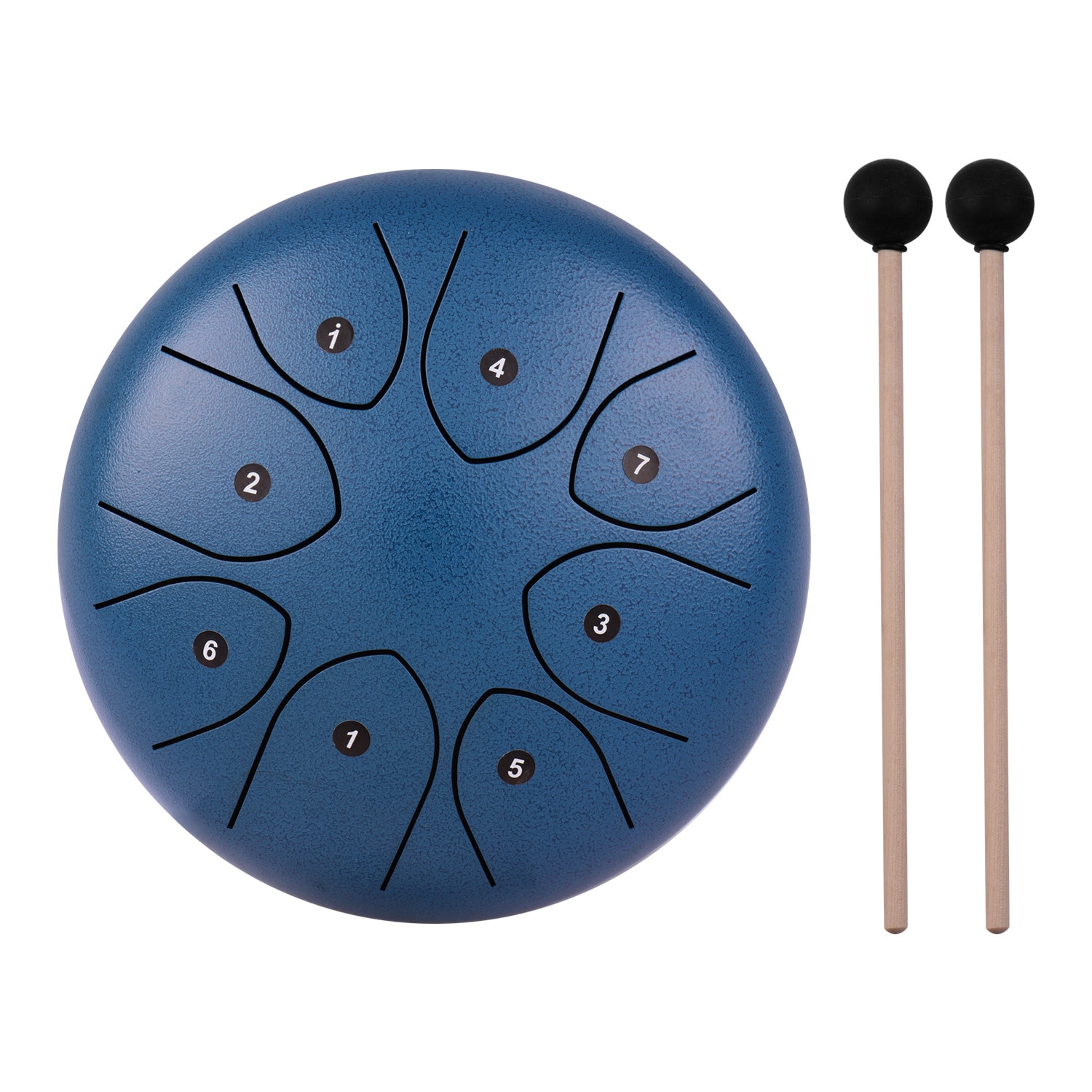 8 Inch 8-Tone Staal Tong Drum Hand Pan Drum Percus... – Grandado