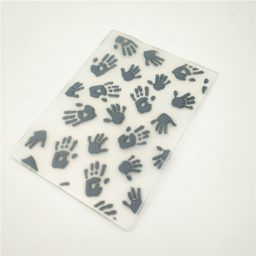 10.5x14.5cm Hand print Embossing folders Plastic b... – Vicedeal