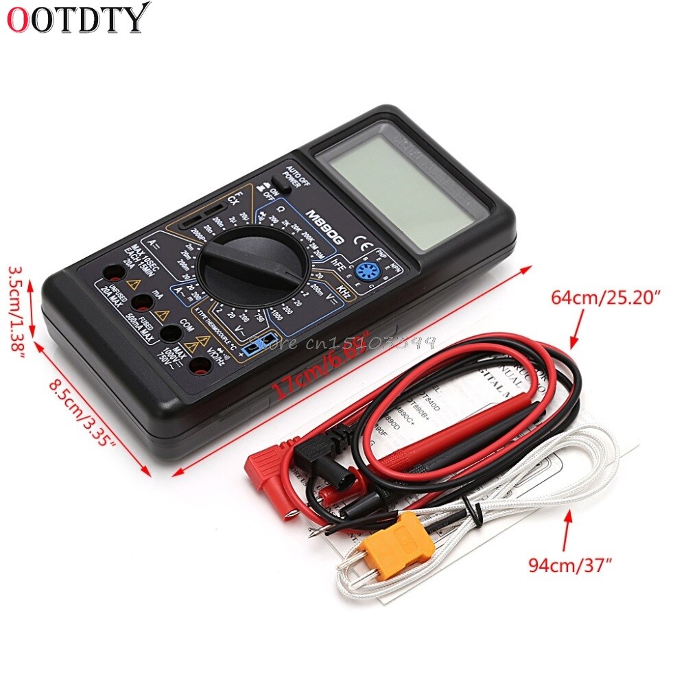 Ootdty M890G Digitale Multimeter Dmm Ac Dc Volt Am... – Vicedeal