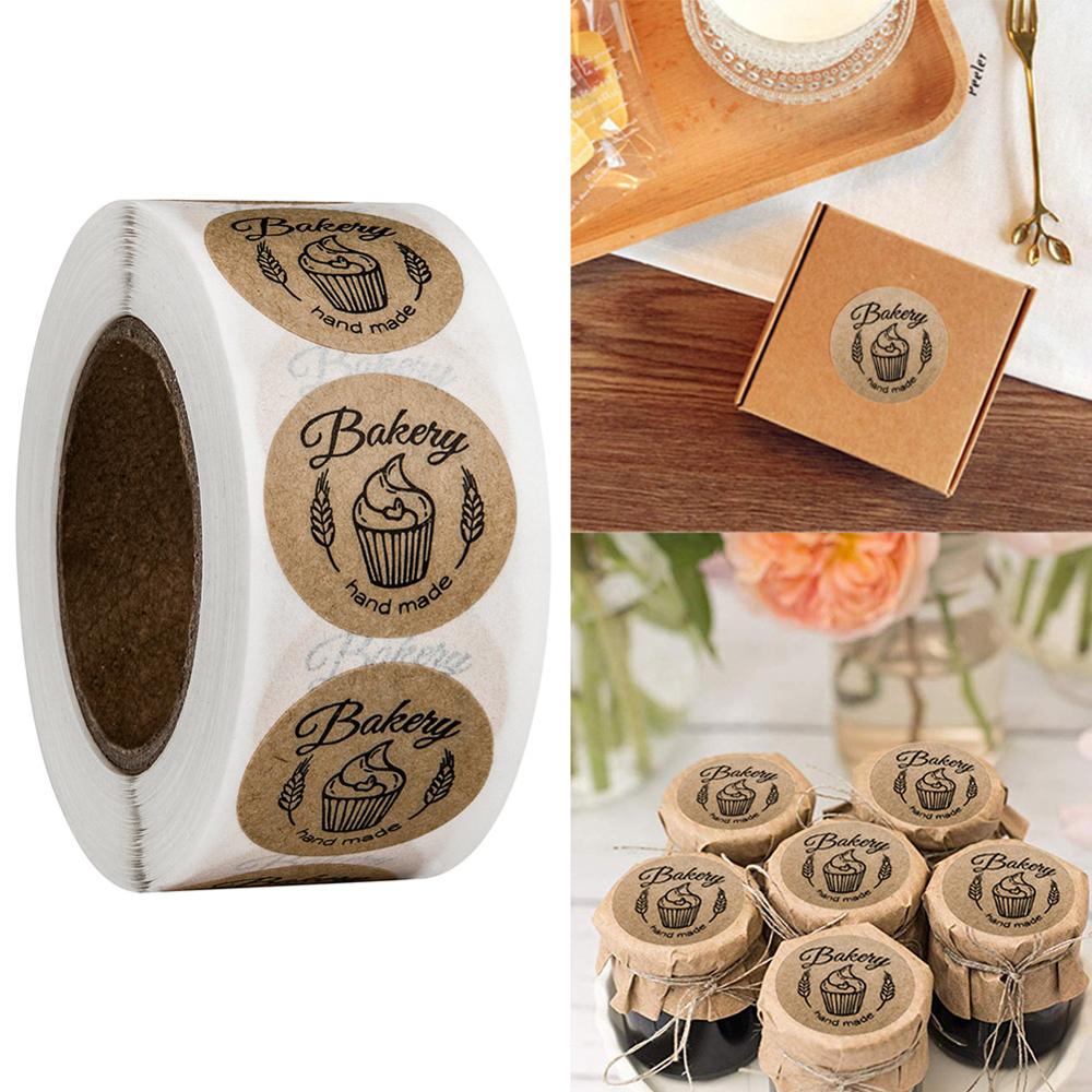 500 PCS Self-adhesive Sticker Handmade Baking Stic... – Grandado