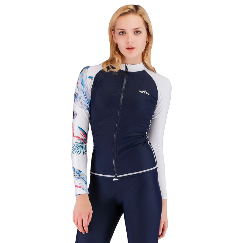 SBART Women Long Sleeves wetsuit Rash Guard Surf S... – Grandado