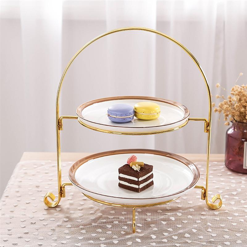 1pc Cake Stand Dessert Double Layer Cake Stand Sna... – Grandado