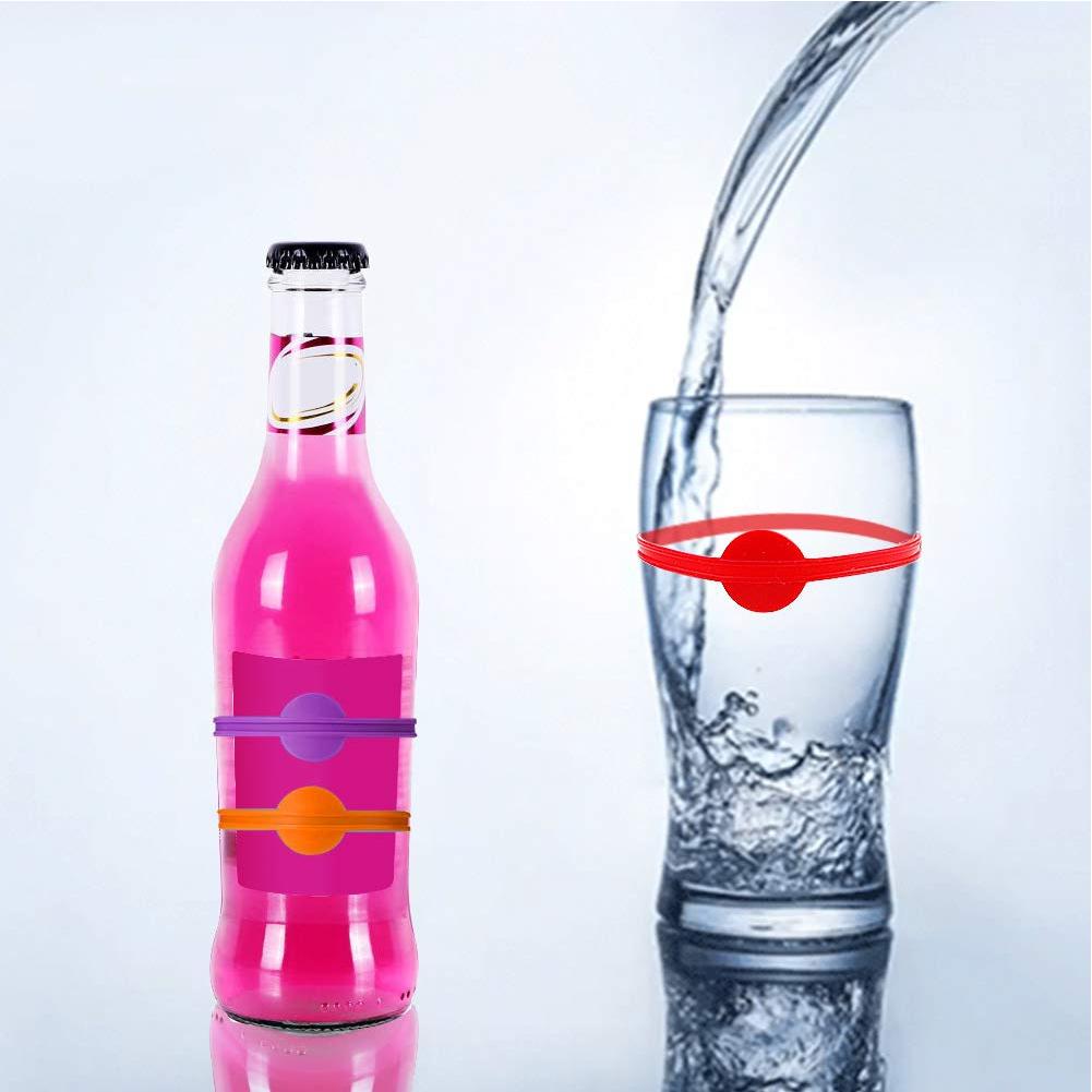 Drink Marker Wine Glass Silicone Strip Tag Marker ... – Grandado