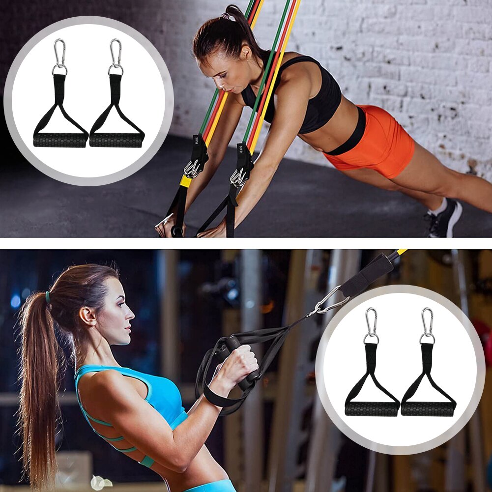 1Pair Gym Resistance Bands Handles Anti-slip TPR G... – Grandado