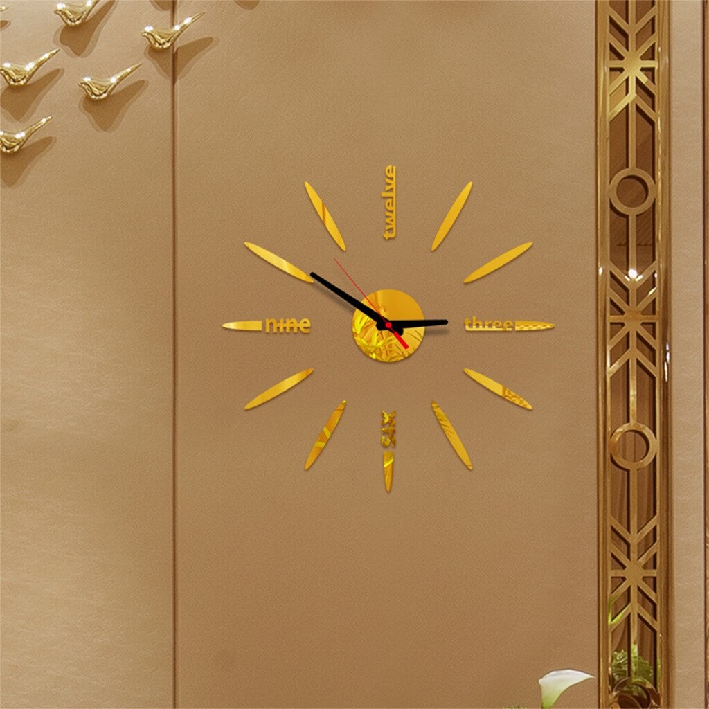 Concise Style Wall Clock 3D DIY Roman Numbers Acry... – Grandado