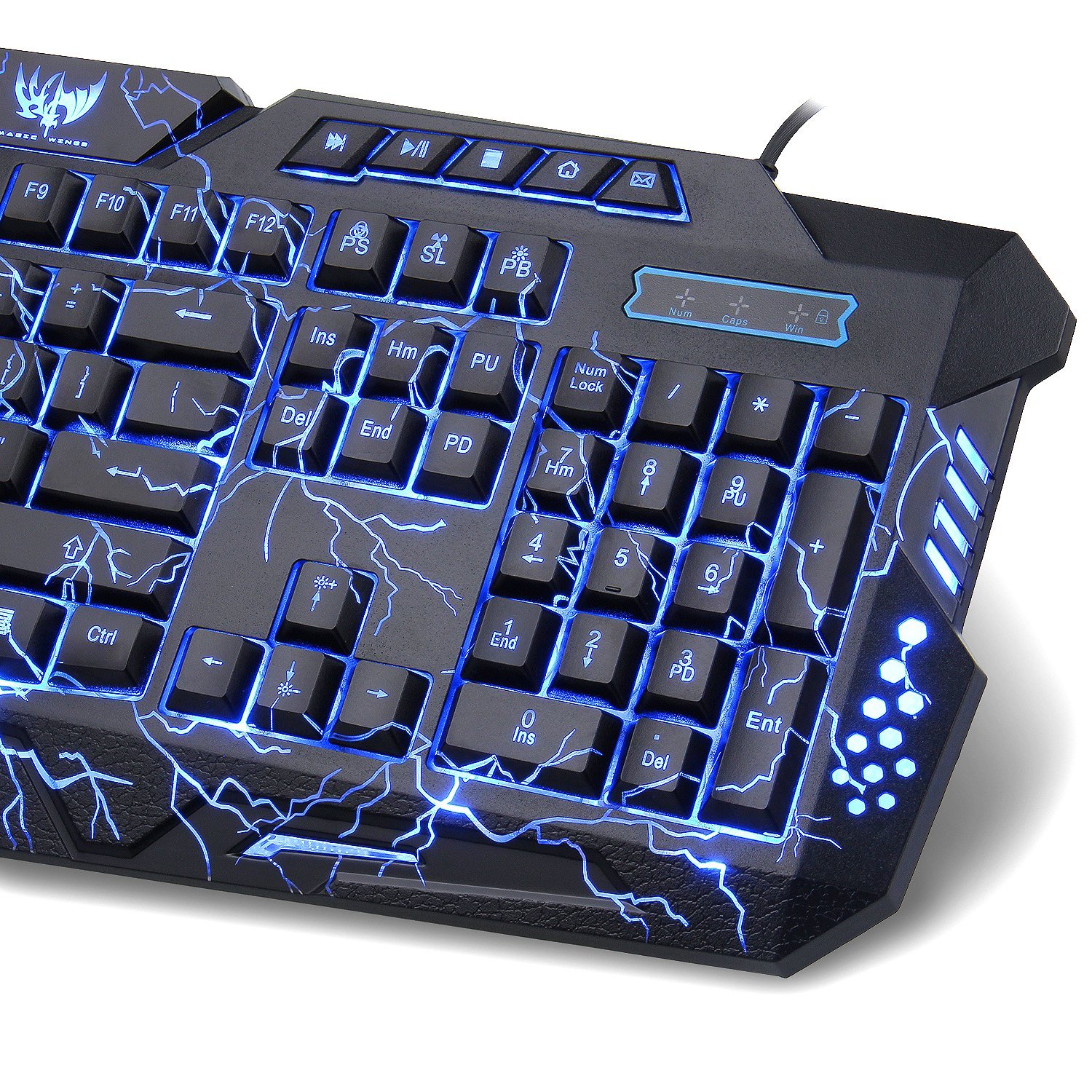 Gaming Backlight Keyboard LED Russian Layout USB W... – Grandado