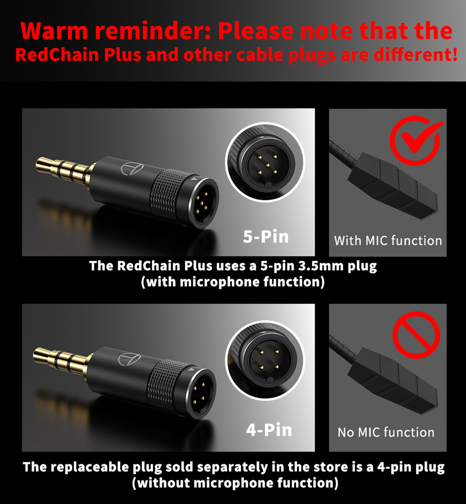 TRN RedChain Plus Gramr Gaming Earphone Upgrade Ca... – Grandado