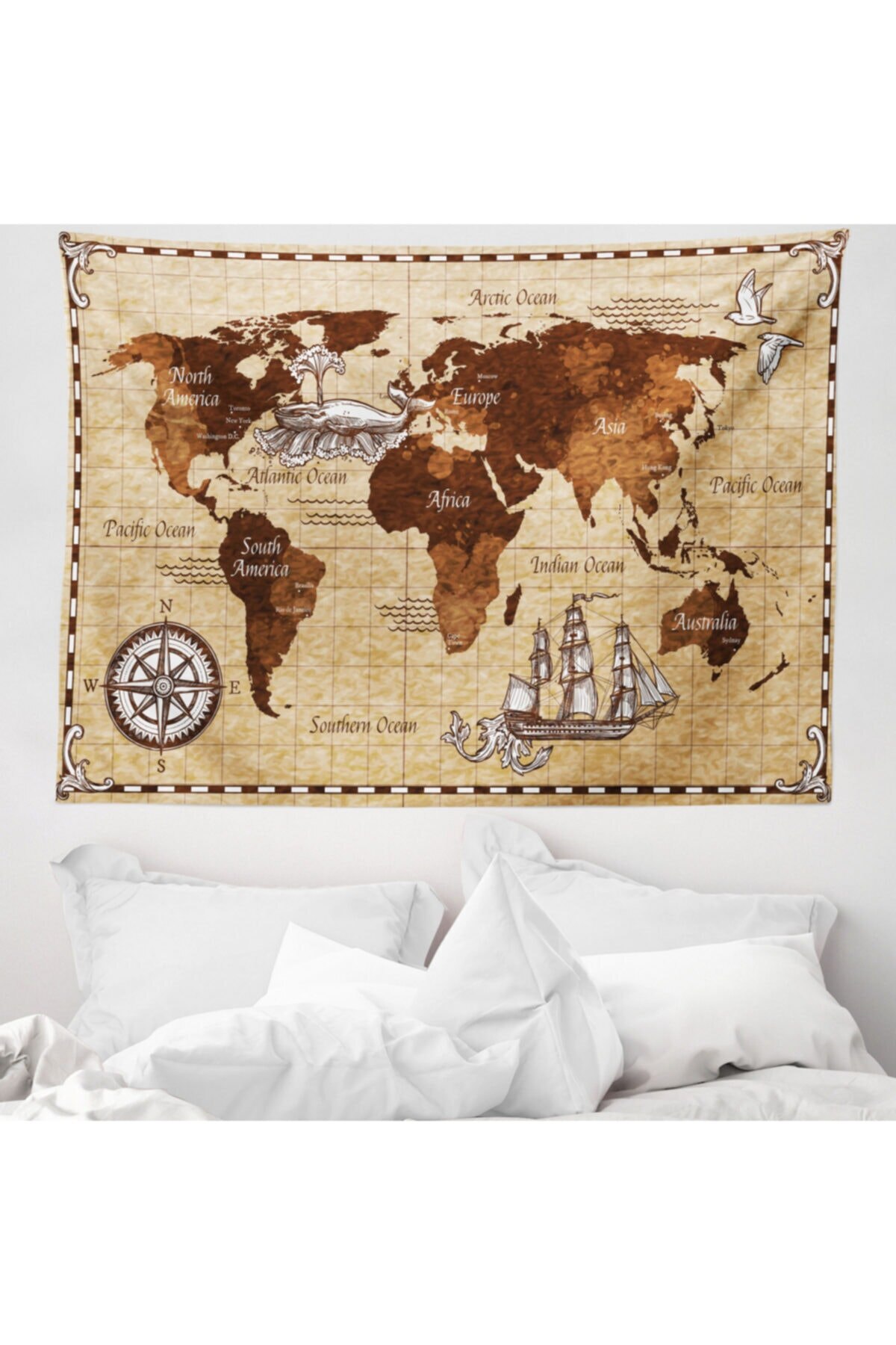 Kaarten Microfiber Grote Muur Tapijt Nostalgische ... – Vicedeal