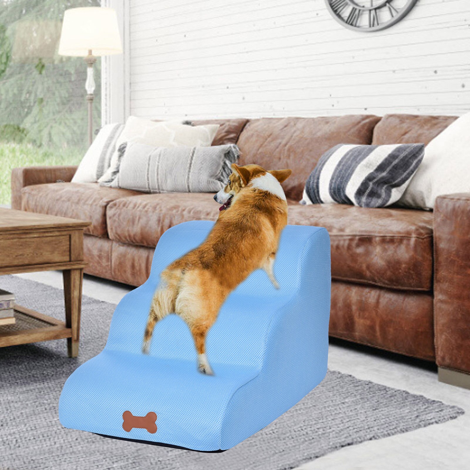 Dog Stairs Pet 3 Steps Stairs For Small Dog Cat Do... – Grandado