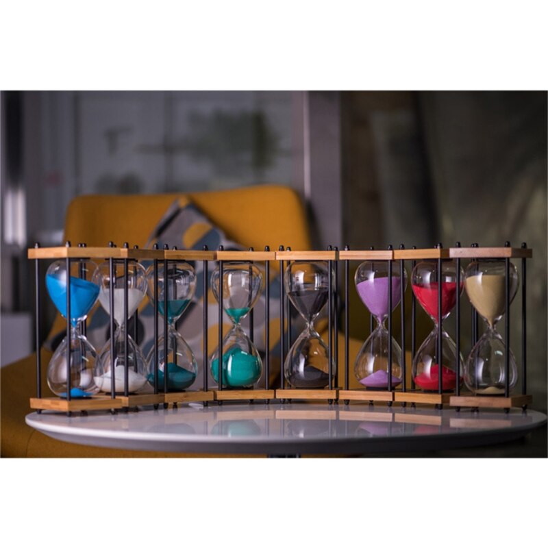 Vintage 30 Minutes Large Hourglass Timer with Wood... – Vicedeal