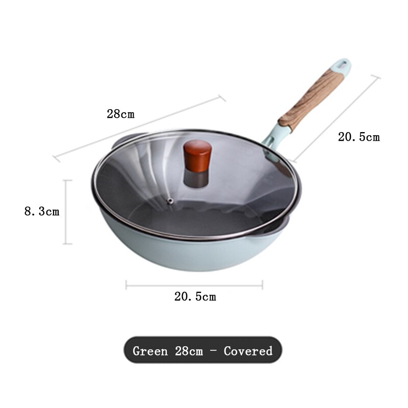 Thick Non-stick Wok No Oil Smoke Household Frying ... – Vicedeal