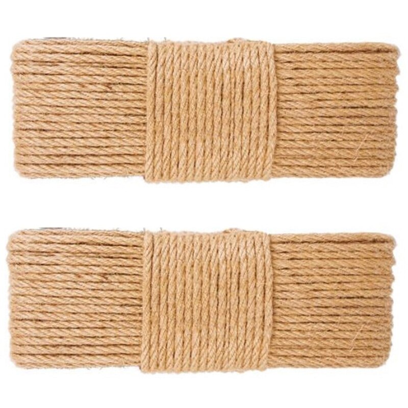2Pcs 20M 6Mm Hemp Rope Decorative Hemp Rope Sisal ... – Grandado