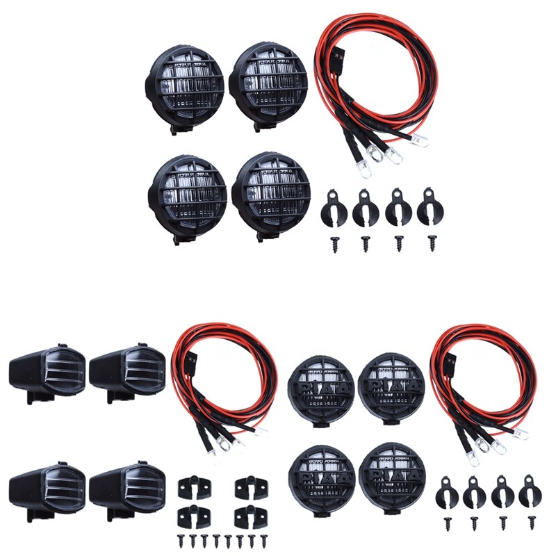 4 Led White Light with Lampshade for 1/10 Traxxas Hsp Rc Crawler ...