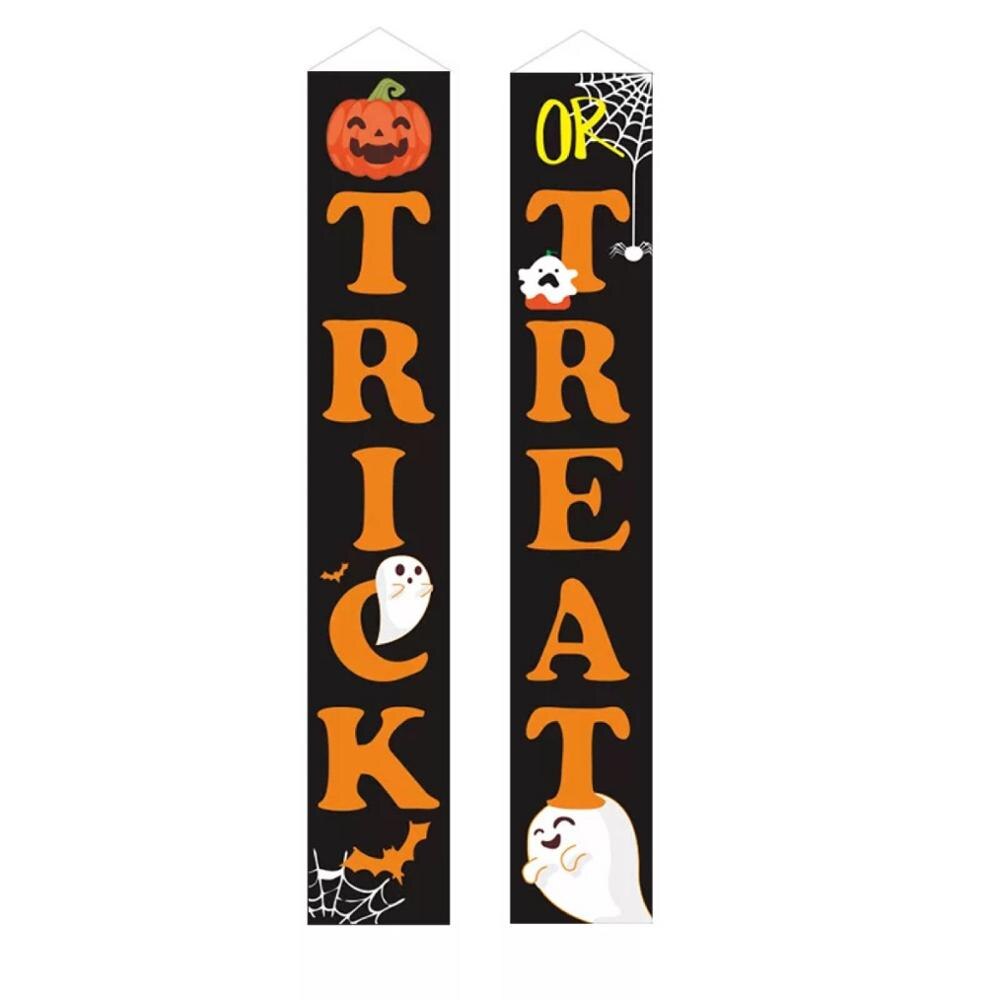 Halloween Hanging Sign Trick Or Treat Banner For H... – Grandado