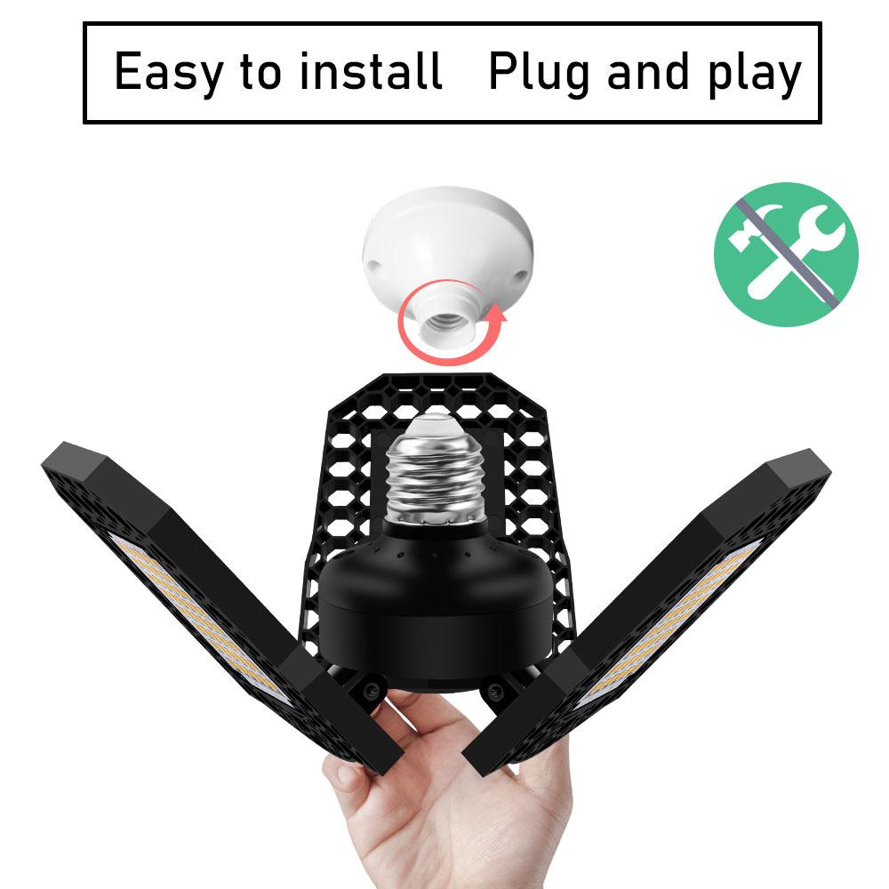 Led Garage Light 40w/60w/80w Industrial Lamp Light... – Grandado