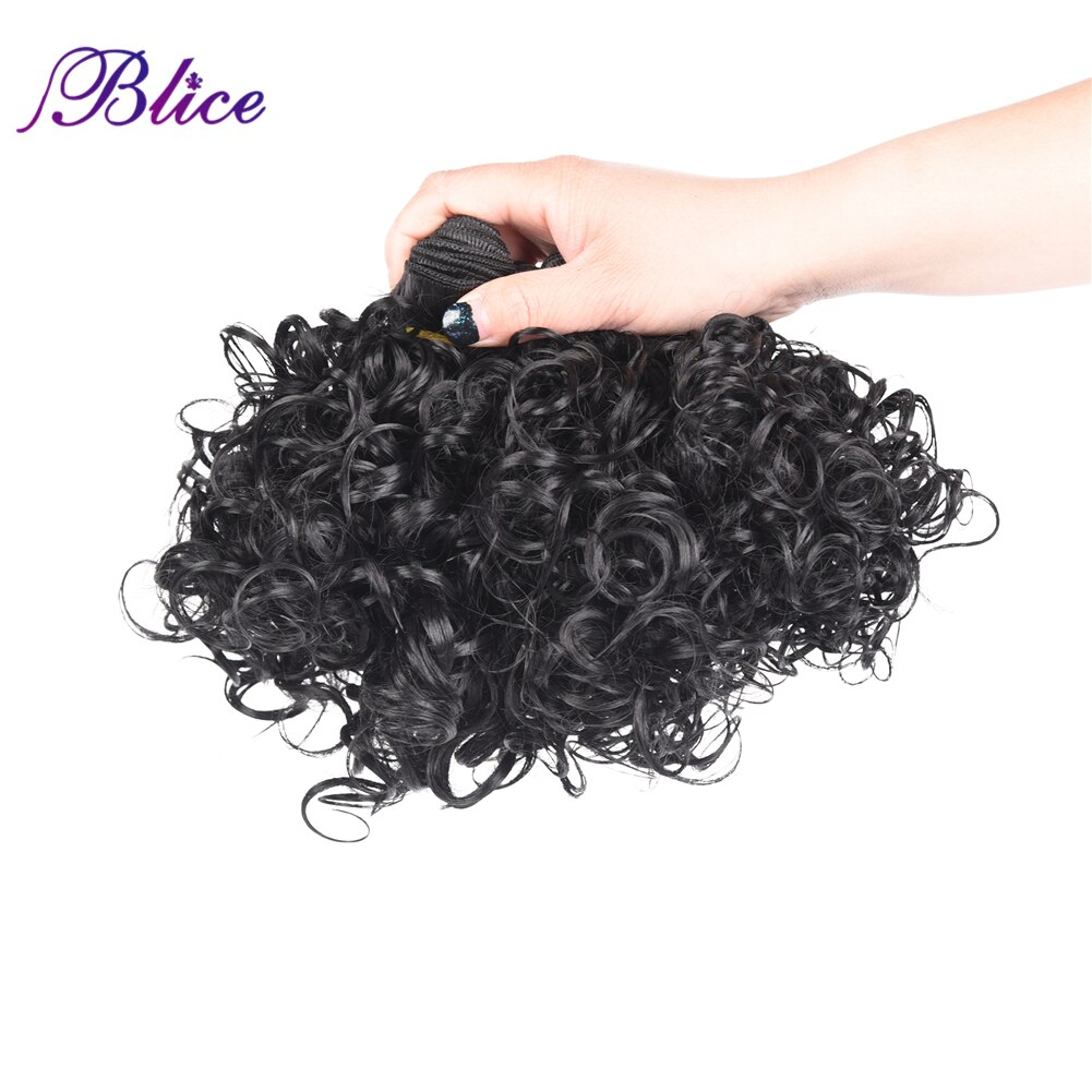 Blice 4 stks/partij Synthetische Kort Krullend Haa... – Grandado