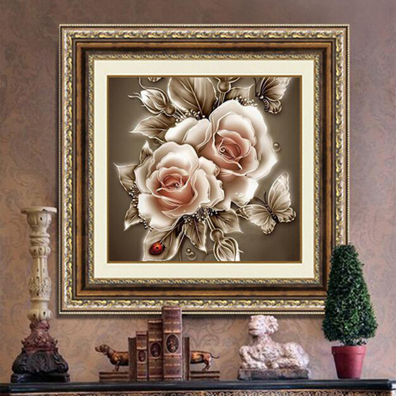 Handmade DIY Diamond Painting Cross Stitch Flower ... – Grandado