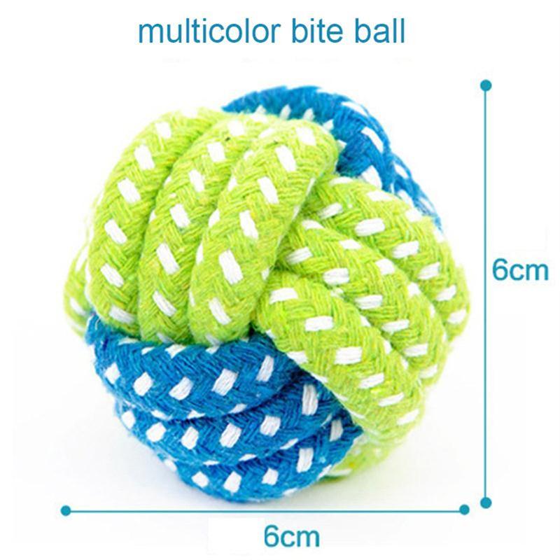 5 Sizes Pet Cotton Rope Knot Ball Non-toxic Colorf... – Vicedeal