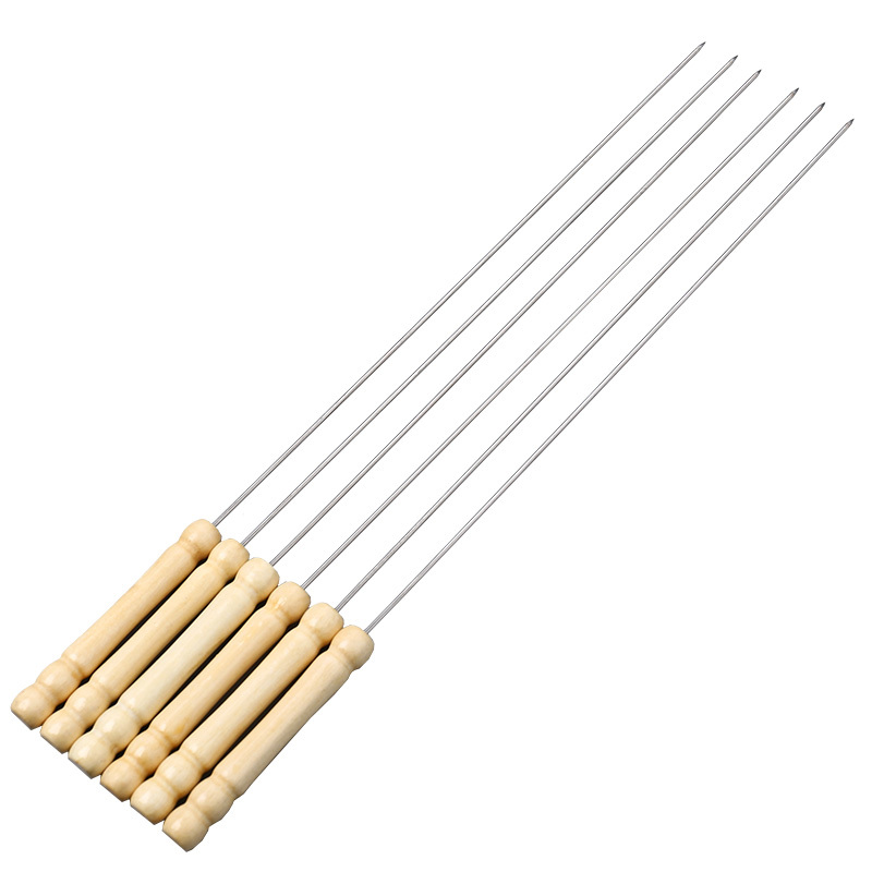 Roestvrij Staal Houten Handvat Ronde Stok Outdoor ... – Grandado