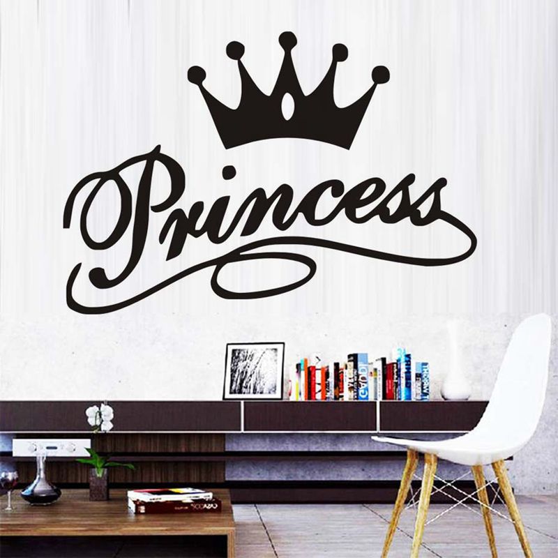 The Princess Wall Sticker For Girls Room Baby Girl... – Grandado