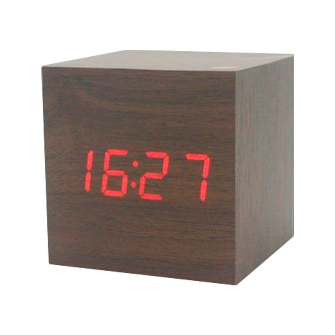 1pcs LED Wooden Multicolor Sounds Control Clock Mo... – Grandado