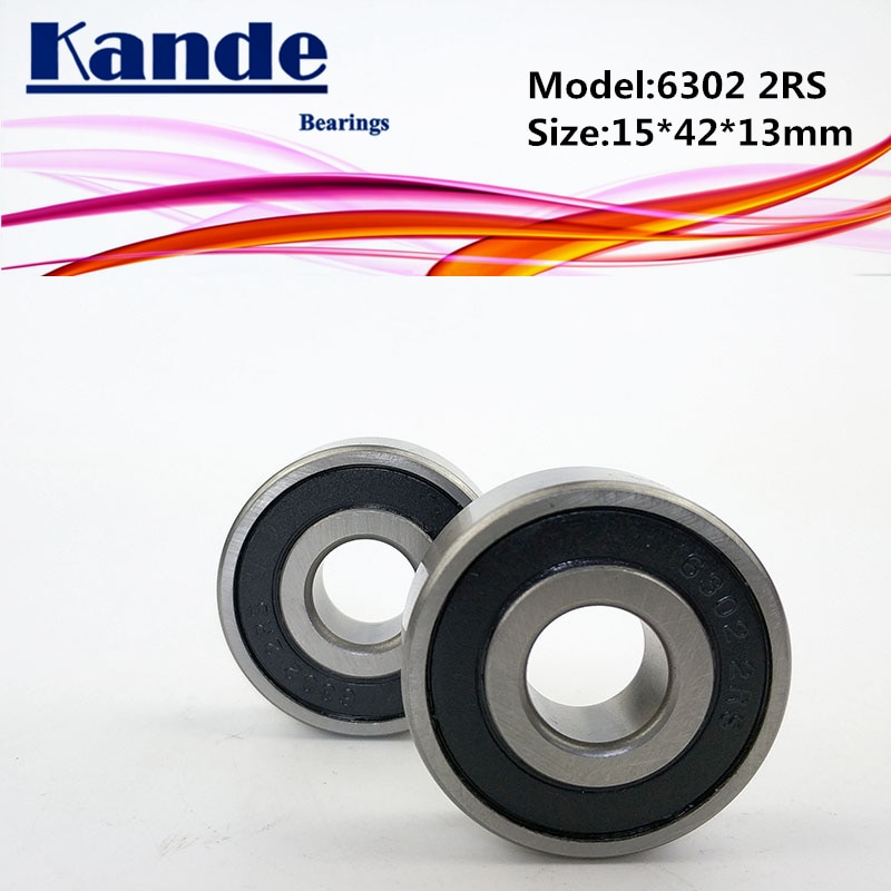 Kande 6302RS 2PCS ABEC-5 6302 2RS Single Row Deep ... – Vicedeal