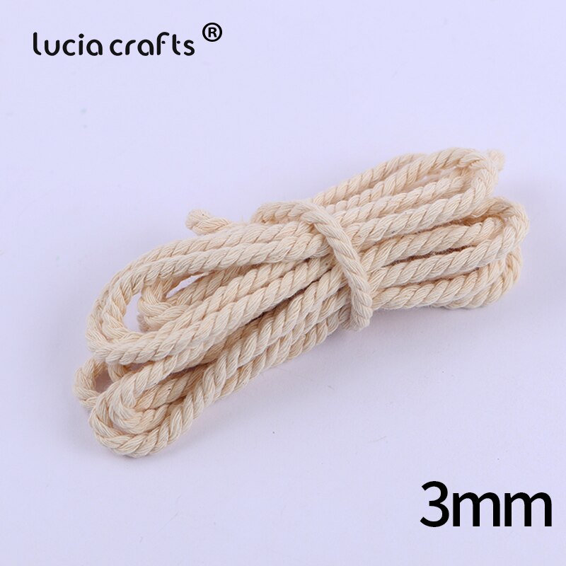 2/3/5/8mm Cotton Rope Twisted Cord Rope Lanyard Fi... – Grandado