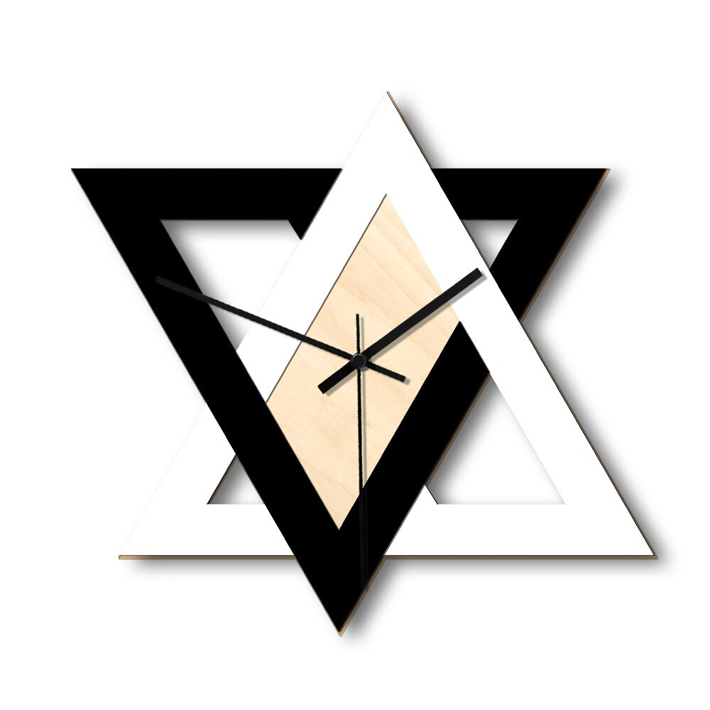 Wall Clock Nordic Personality Black and White Simp... – Grandado