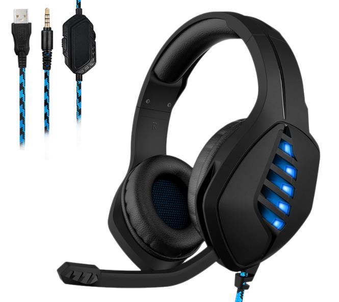 Gaming Headset Oortelefoon Bedrade Gamer Hoofdtele... – Grandado