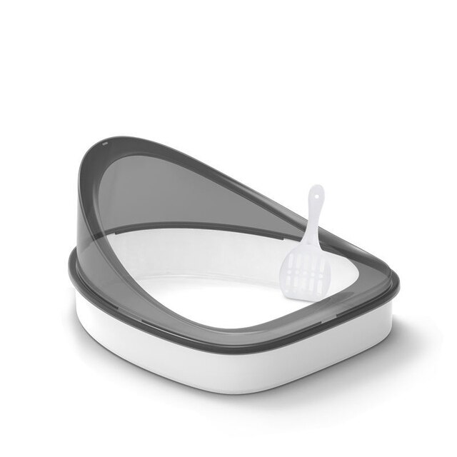 Portable Cat Toilet Semi-enclosed Kitty Litter Box... – Vicedeal