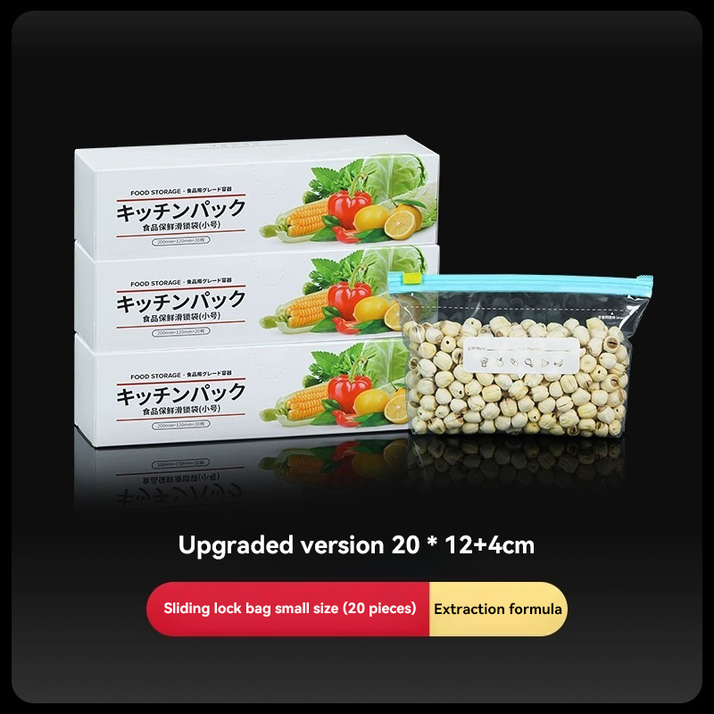 Reusable Zip Lock Bag Food Grade Transparent Stora... – Grandado