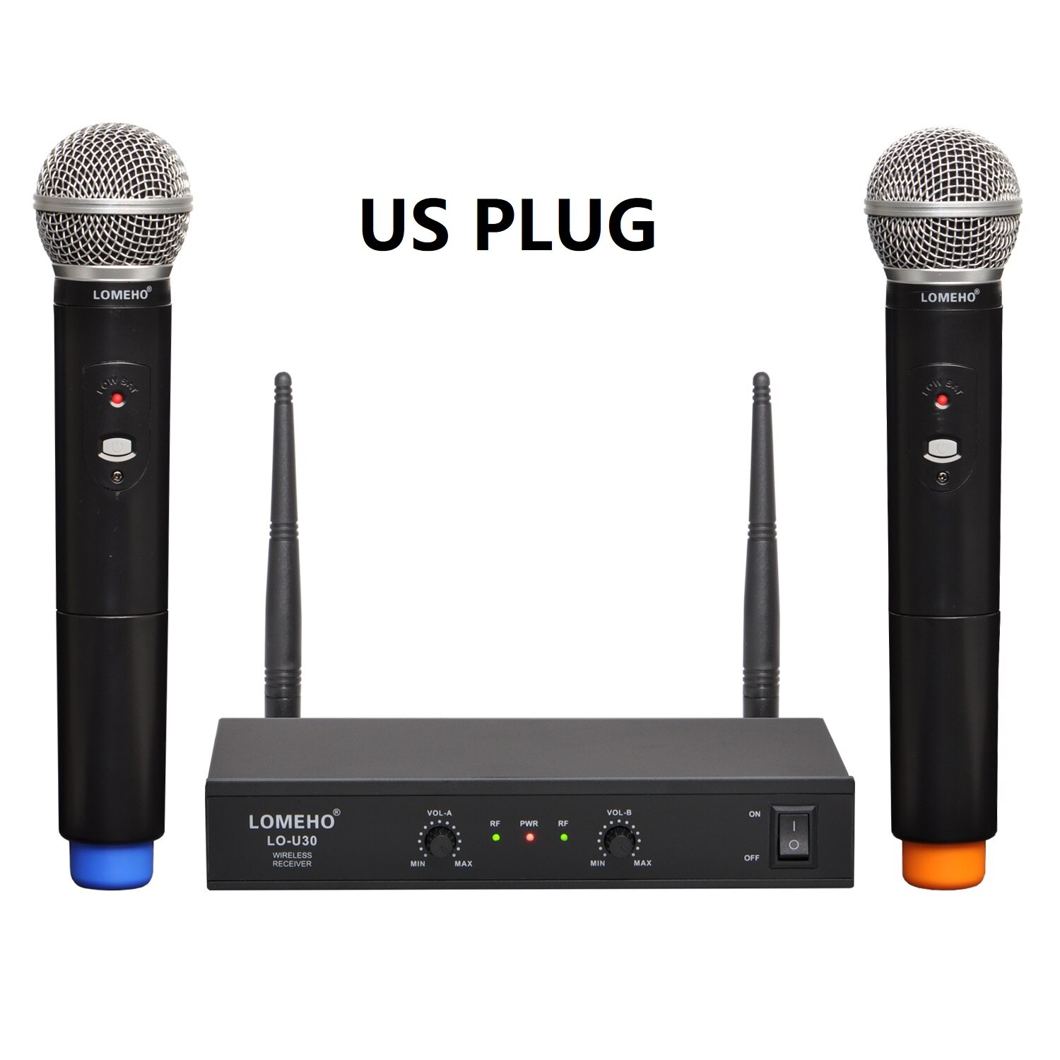 LOMEHO Wireless Microphone 2 Way UHF 2 Handheld Mi... – Vicedeal