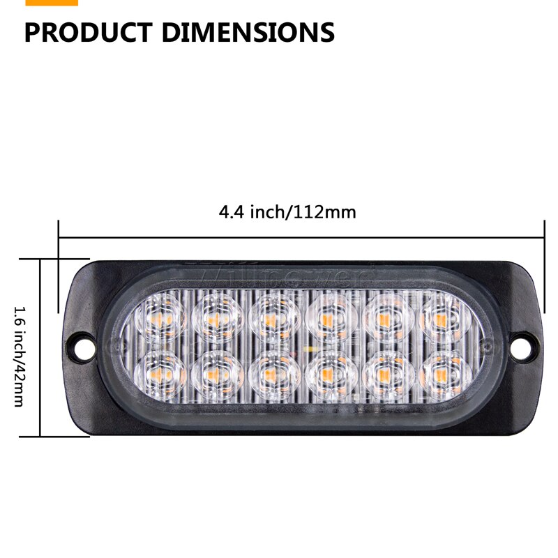 2x Vehicle Traffic Breakdown Emergency LED Strobe ... – Vicedeal