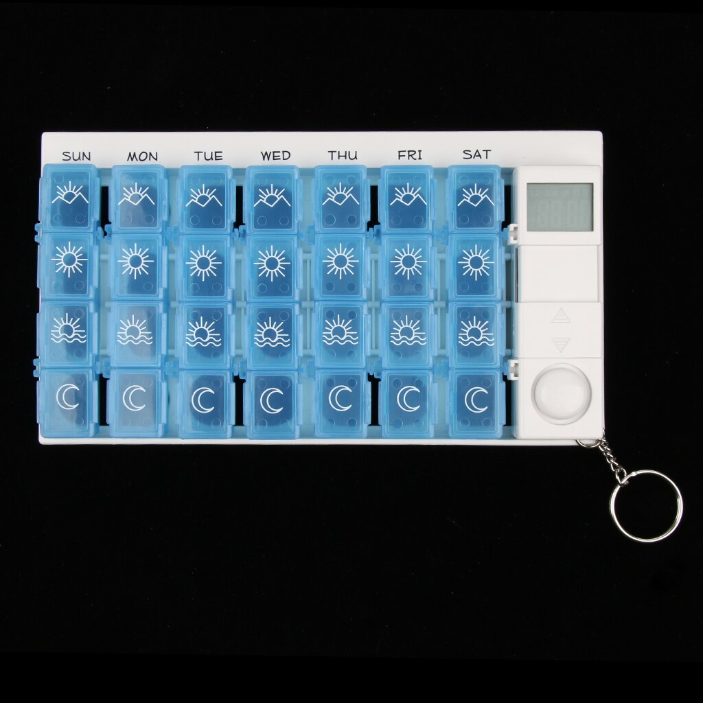 Travel Medicine Pill Capsule Box Timer Reminders P... – Grandado