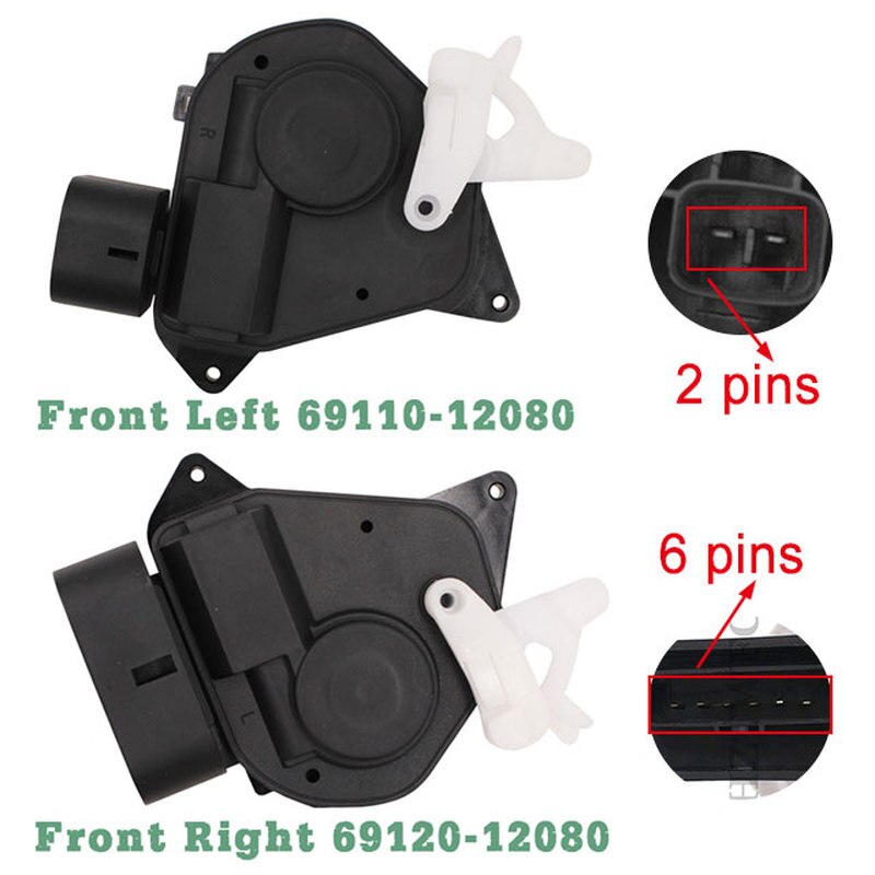 Door Lock Actuator Mechanism Front Rear Left Right 69120-12080 69110 ...