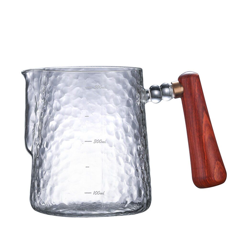 500ml Glass Coffee Milk Foam Cup Thickened Handmad... – Grandado