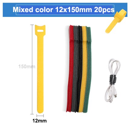 20pcs 15cm Magic Tape Sticks Cable Ties Model Stra... – Vicedeal