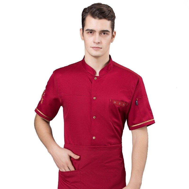 the hotel kitchen chef uniform summer wear short-s... – Grandado