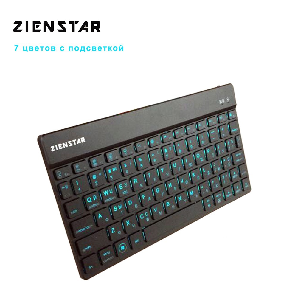 Zienstar Russian Wireless Keyboard Bluetooth with ... – Grandado